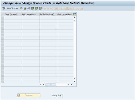 f9sk sap tcode condition control assign sc field db field