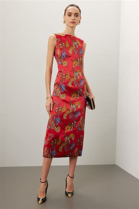 Red Floral Gown by Oscar de la Renta | Rent the Runway