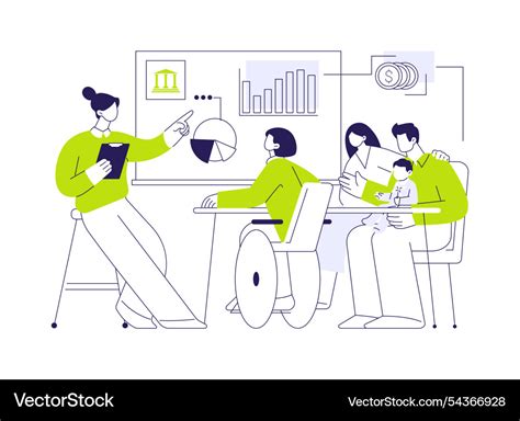 Calculate Financial Aid Eligibility Abstract Vector Image