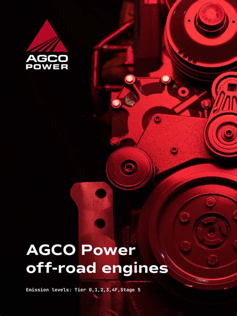Agco Power 2023 Off Road Engines Overview Pdf Vehicle Technology
