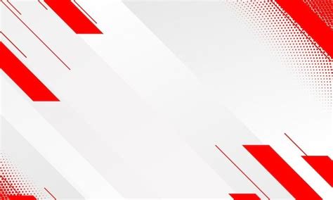 Red And White Abstract Background With Halftone Lines
