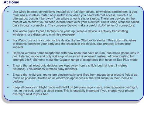 safety information for the home