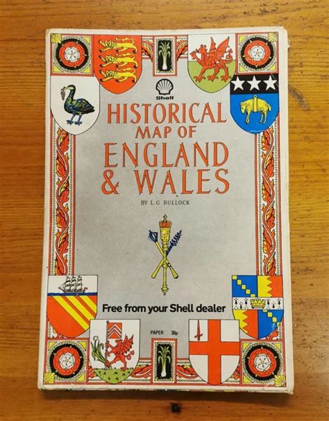 Shell Vintage Historical Map Of England And Wales L G Bullock 1971 Map £8 00 Picclick Uk