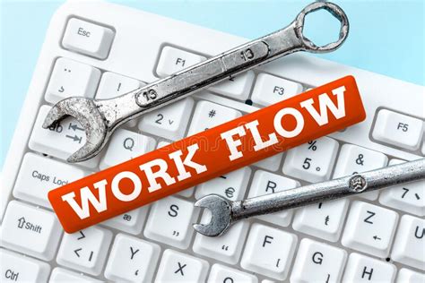 Conceptual Caption Work Flow Business Approach Continuity Of A Certain