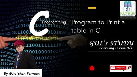 Program To Print A Table In C Language Program In C Using For Loopc