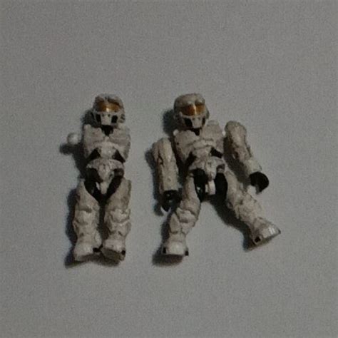Halo Mega Bloks Mark Iv Arctic White Spartan 97520 Lot Of 2 4708568472