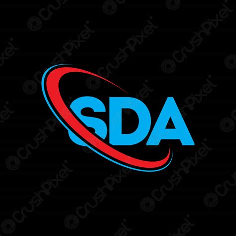 Sda Logo Sda Letter Sda Letter Logo Design Initials Sda Stock