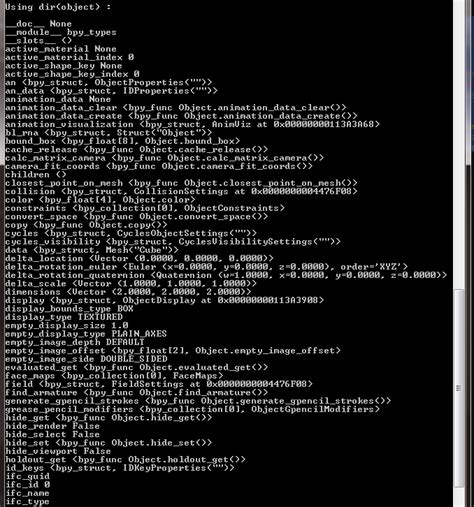 Python Get List Of Attributes Of A Bpy Data Struct Blender Stack Exchange