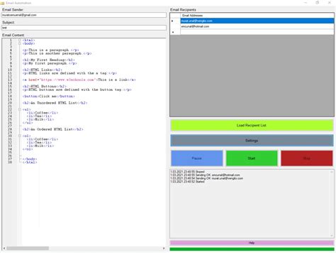 email automation c source code by vengito codester