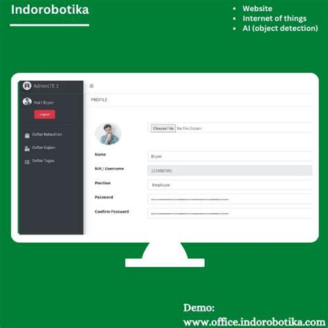Jual Template Aplikasi Hrd Dengan Php Codeigniter4 Dan Adminlte Kota