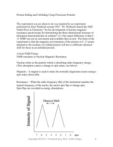 NMR Lab Report Oil Composition Analysis