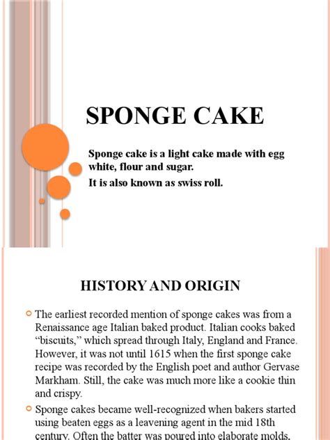 Sponge Cakes Pdf