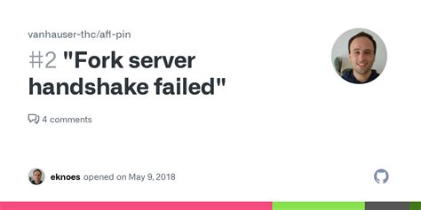 Fork Server Handshake Failed · Issue 2 · Vanhauser Thcafl Pin · Github