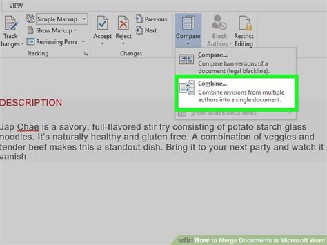 How To Merge Documents In Microsoft Word With Pictures Wikihow