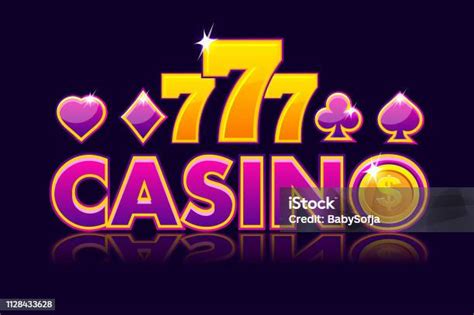 로고 카지노 배경 화면 게임 카드 표시 동전 달러와 777 도박 아이콘 슬롯 게임 카지노 슬롯 Ui입니다 벡터 일러스트 레이 션 카지노에 대한 스톡 벡터 아트 및 기타