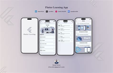 Flutter Learning App By Saad Khan On Dribbble