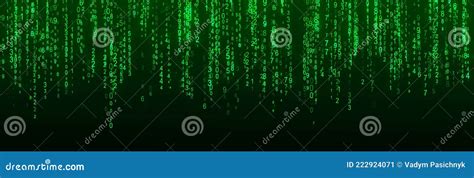 Digital Background Green Matrix Matrix Style Program Stream Of