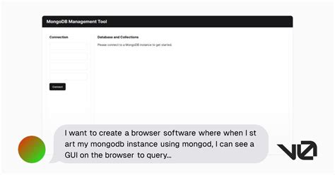 I Want To Create A Browser Software Where When I Start My Mongodb