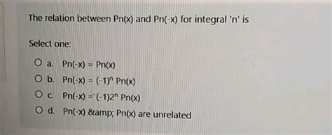 The Relation Between Pn X And Pn X For StudyX