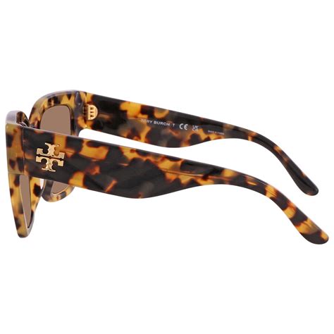 Tory Burch Solid Brown Square Ladies Sunglasses Ty7180u 147473 52