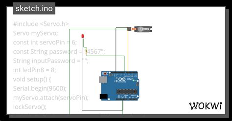Tranca Eletronica V05 Wokwi Esp32 Stm32 Arduino Simulator
