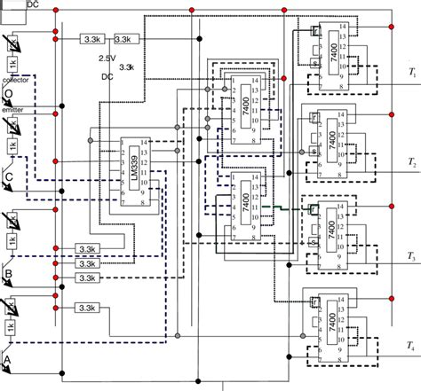Electronic Circuit Of The Signal Processing Unit The Phototransistors
