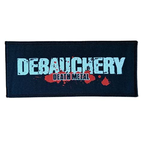 Debauchery Patch · Logo Stripe Death Metal 14cm X 6cm