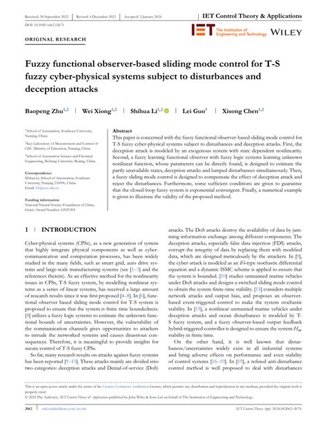 pdf fuzzy functional observer‐based sliding mode control for t‐s