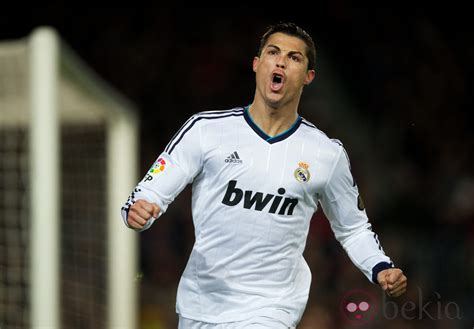 Cristiano Ronaldo Celebra Su Gol En La Semifinal De La Copa Del Rey