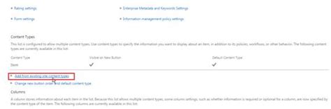Understanding SharePoint Content Types