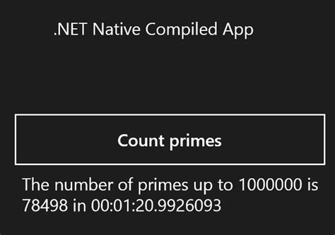 A Quick Hands On With Native Code Compilation For Net Tim Andersons It Writing