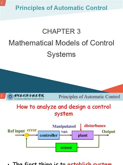 Mathematical Models Of Control Systems Pdf