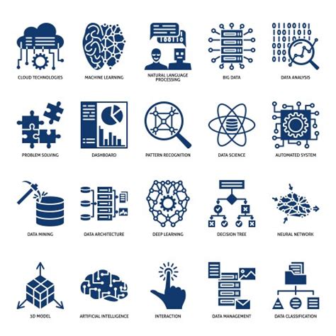 Convolutional Neural Network Theme Flat Royalty Free Vector