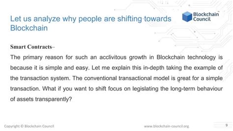 When And Why To Use Blockchain Technology Ppt