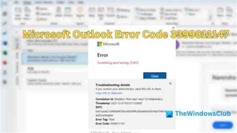 Fix Outlook Error Code 3399811147 Error Tag 7ita9