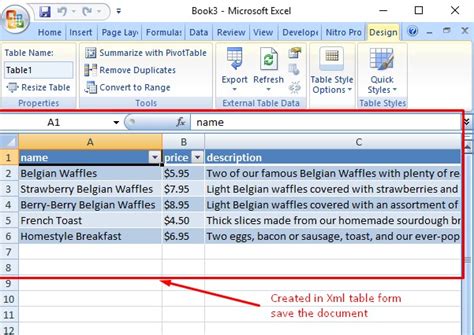 Gode Sap Reference Xml To Xls Xml Tabular Format Conversion