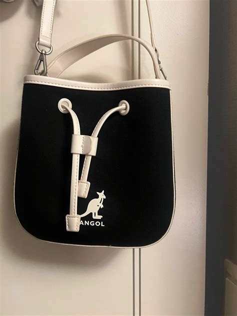 캉골 토트백 블랙 크로스 끈 당근 중고거래