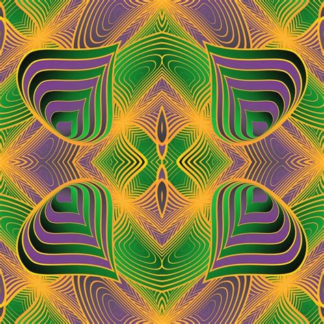 Premium Vector Seamless Pattern With Symmetrical Geometric Ornament