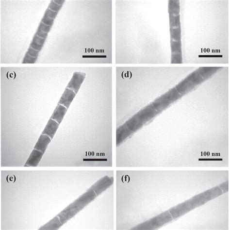 Tem Images Obtained From Fenicu Multilayer Nanowires Fabricated With