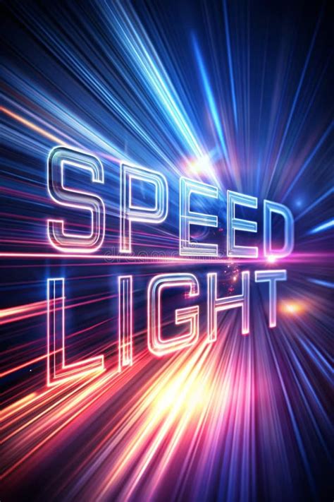 Dynamic Speed Light Background With Motion Effect Stock Illustration
