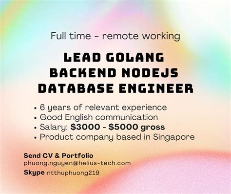 Phương N On Linkedin Leadgolang Backendnodejs Databaseengineer