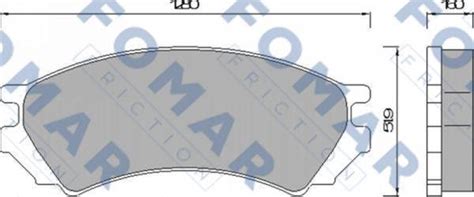 FO 461881 FOMAR колодки гальмівні дискові | Leoparts.com.ua