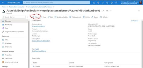 Schedule And Run Powershell Scripts For Azure Vms Using Azure Automation Thomas Maurer