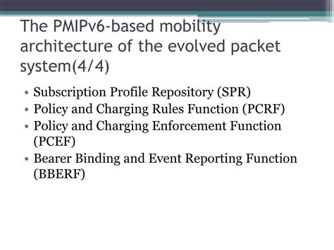 ppt network based mobility management in the evolved 3gpp core