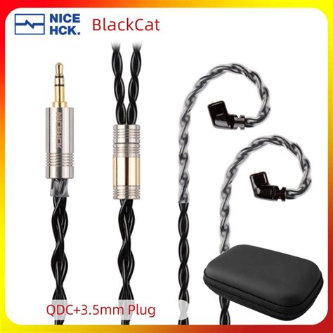 В комплект поставки наушников Faaeal входит кабель Nicehck Blackcat с разъемом N5005 0 78мм Qdc