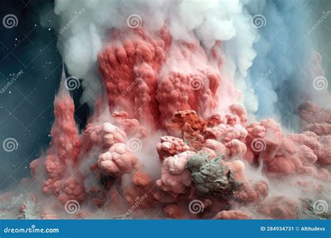 Close Up Of A Hydrothermal Vent Spewing Minerals Royalty Free Stock