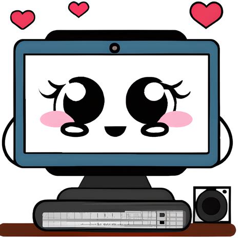 Chibi Computer Kawaii Graphic · Creative Fabrica