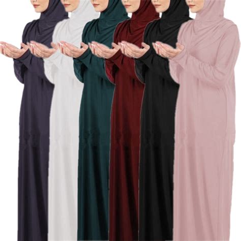 라마단 이드 이슬람 Hijab 드레스 Khimar 두바이 터키 이슬람 숭배기도 가운 Abaya 복장 Jilbab 가운 아랍 의류