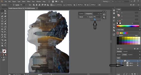 How To Create Double Exposure Effect In Adobe Illustrator Double