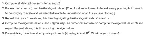 solved [gershgorin circle theorem] let a∈mn have real or